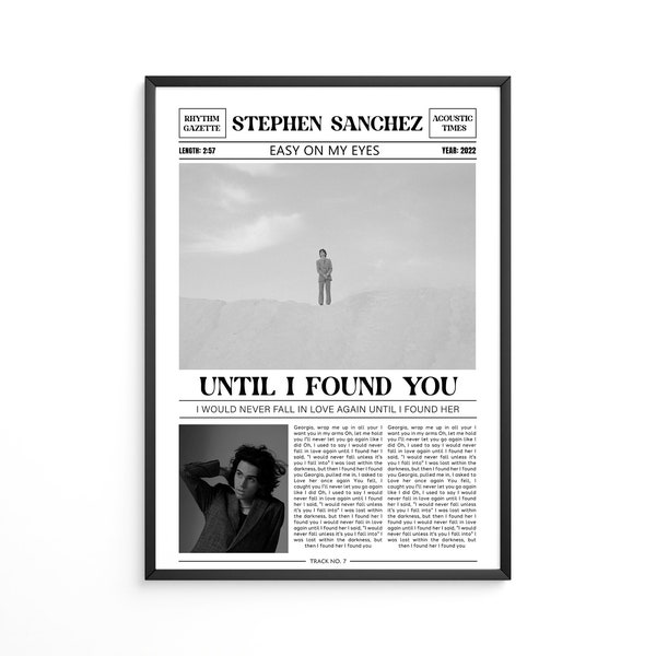 Stephen Sanchez Poster - Etsy