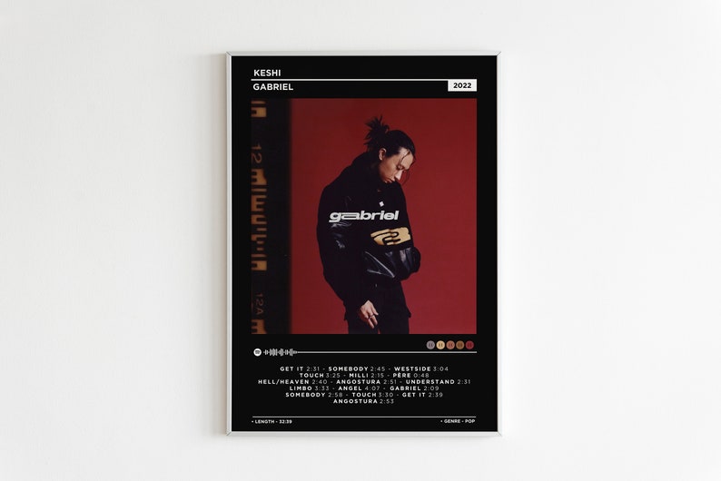 Keshi Gabriel Album Poster / Album Cover Poster / Music Gift / Music ...