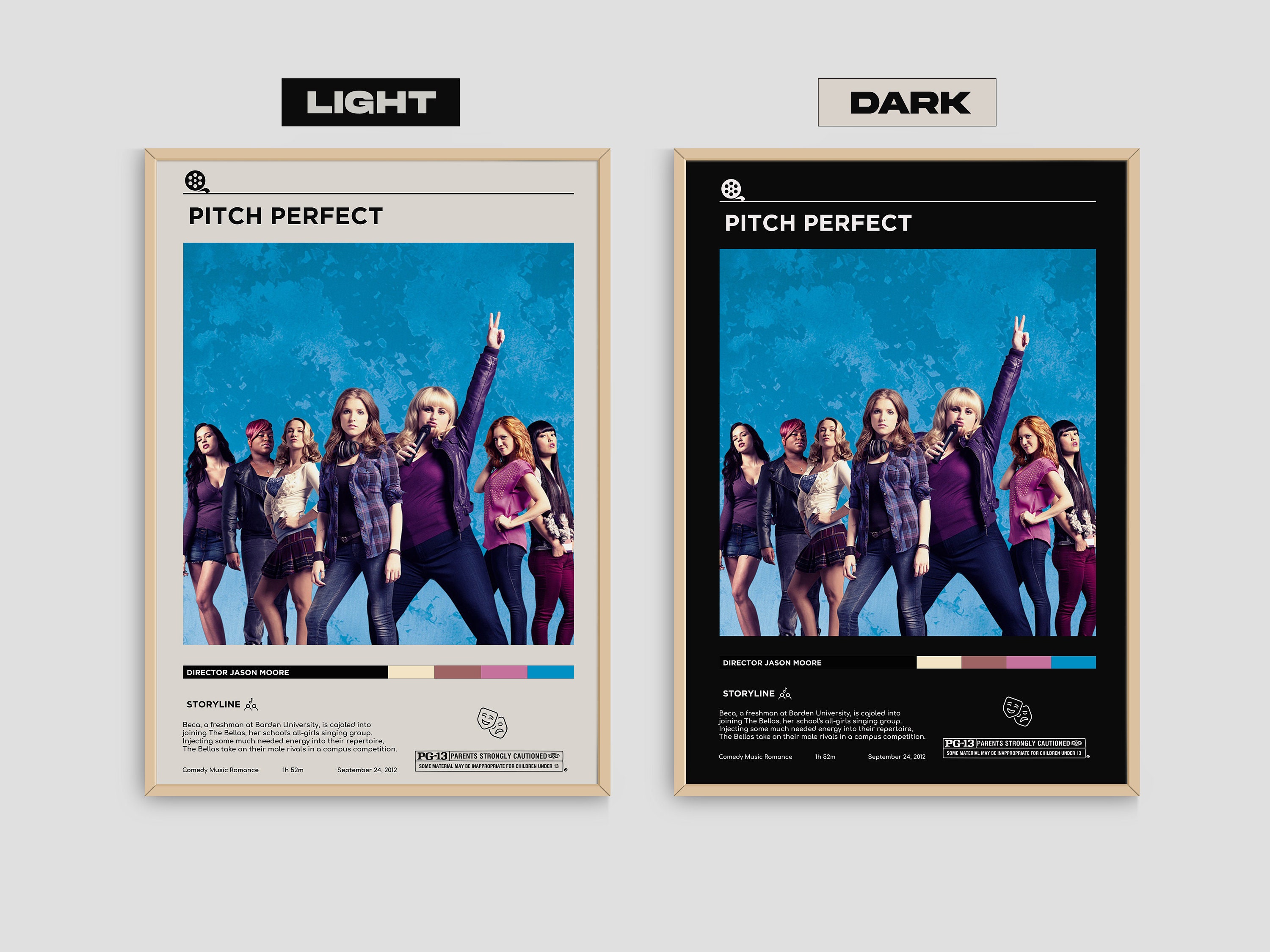 Pitch Perfect Movie Poster / Minimalist Movie Poster / Movie Gifts ...