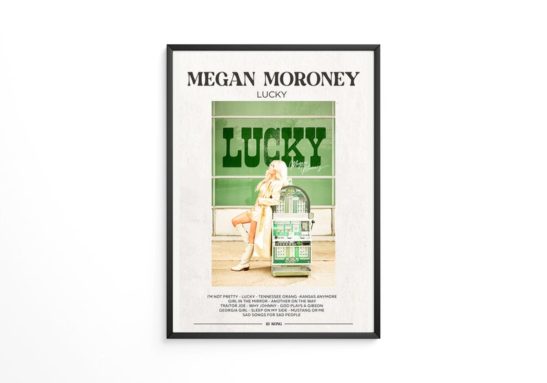 Megan Moroney Lucky Album Poster / Album Cover Poster / Music Gift ...