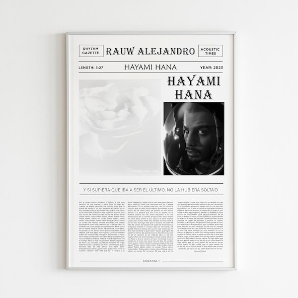 Rauw Alejandro Album Poster - Etsy