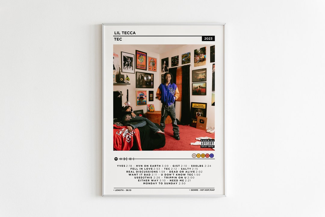 Lil Tecca Tec Album Poster / Album Cover Poster / Music Gift / Music ...