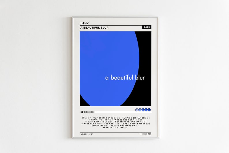 Lany A Beautiful Blur Album Poster / Album Cover Poster / Music Gift ...