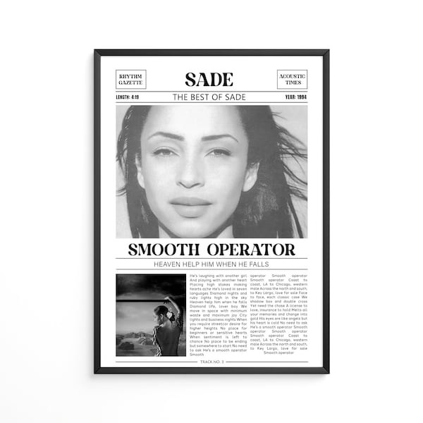 Sade Poster - Etsy