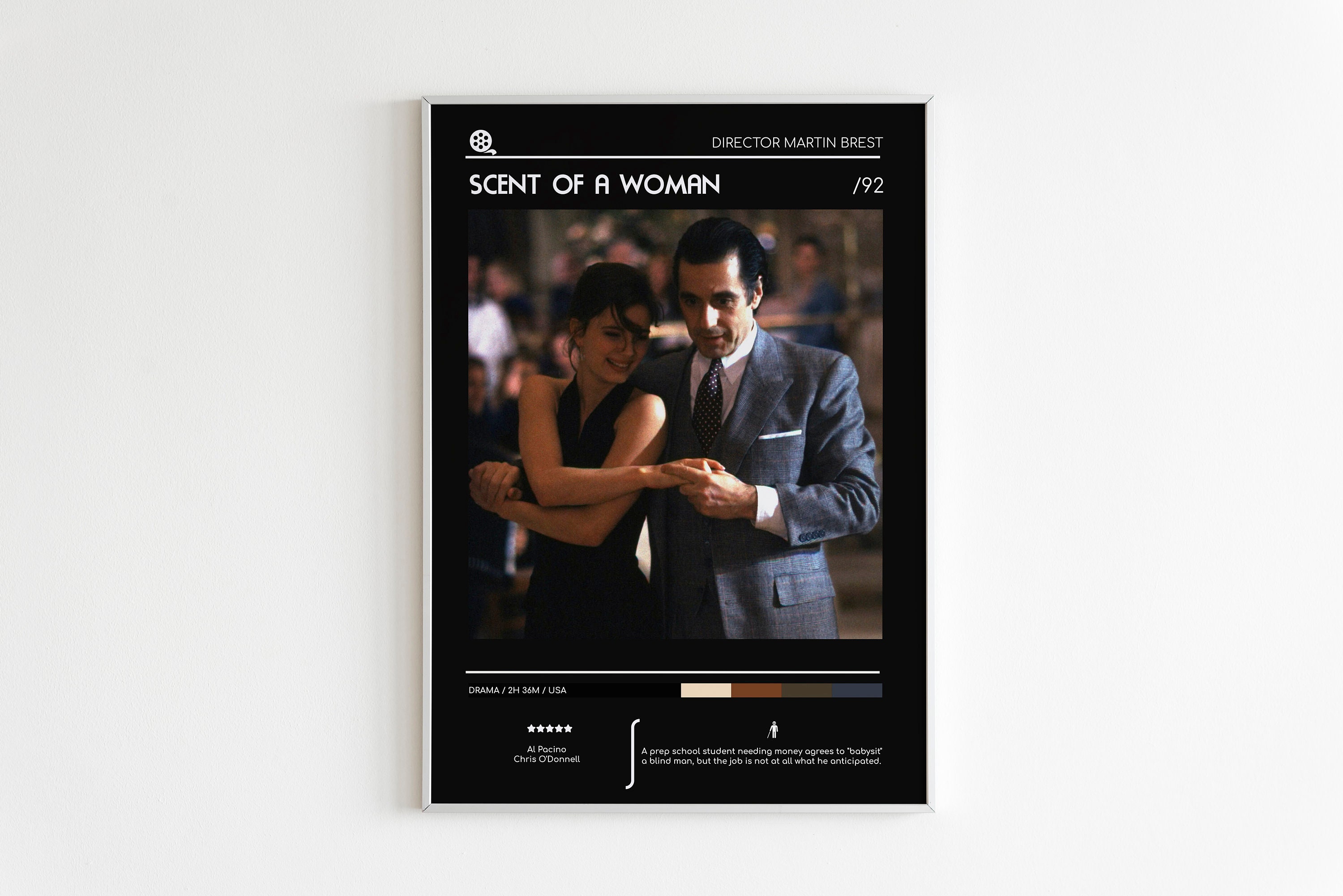 Scent of A Woman Movie Poster / Minimalist Movie Print / Movie - Etsy