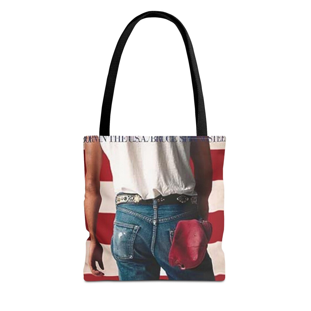 Tote Bag aop/bruce Springsteen/born in the Usa/american Flag/t-shirt ...