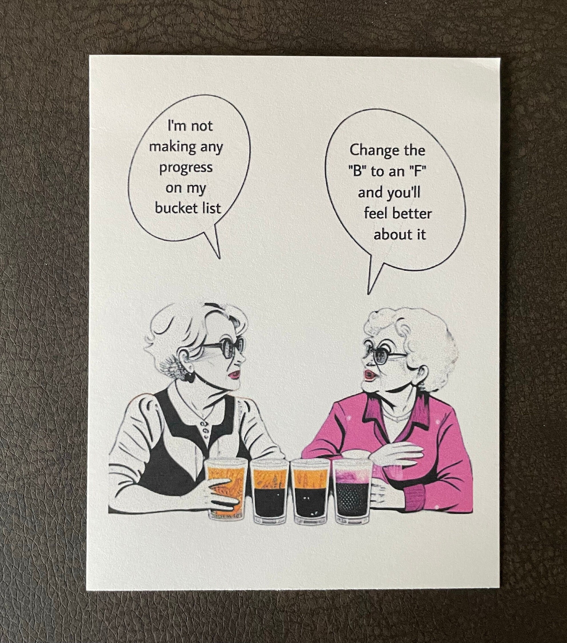 Blank Note Card / Bucket List - Etsy