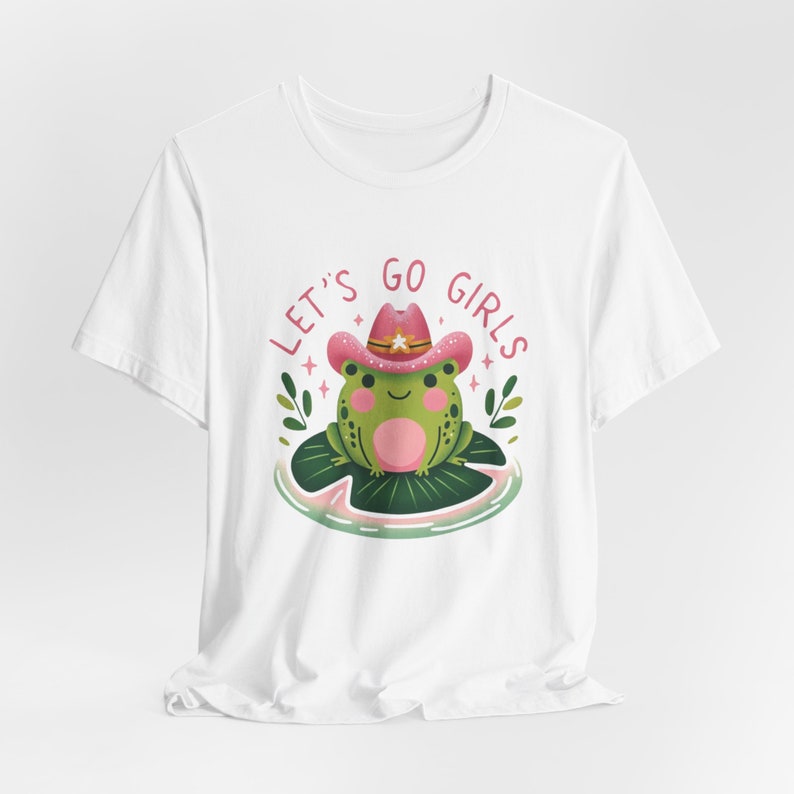 Let's Go Girls Cowgirl Frog T-shirt - Etsy