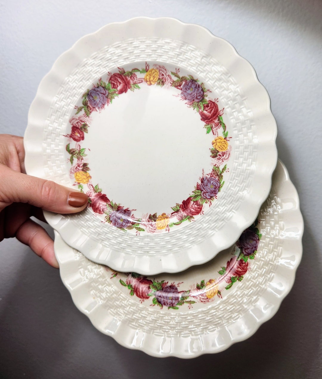 Copeland Spode Rose Briar Vintage Side Plates Set of 2 - Etsy