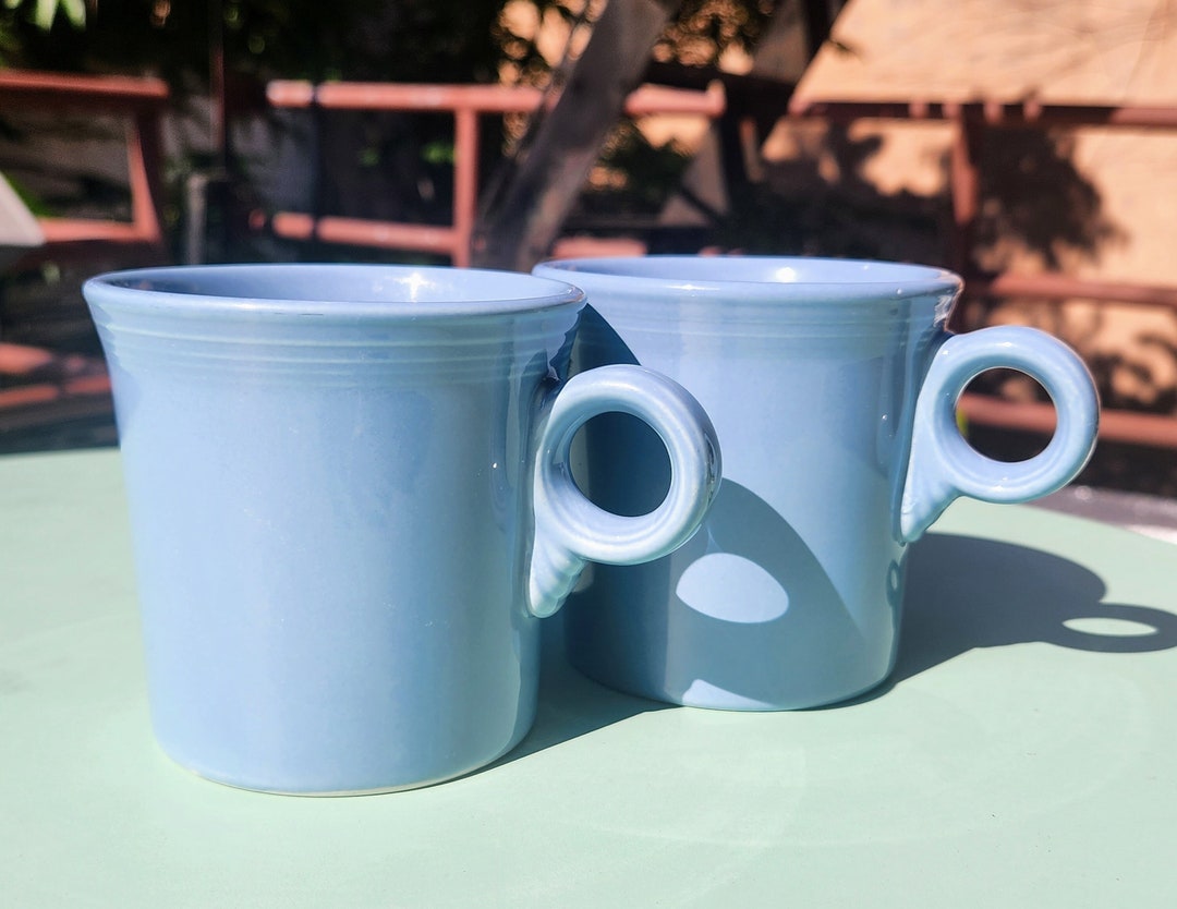 Fiestaware Periwinkle Blue Mugs (2) - Etsy