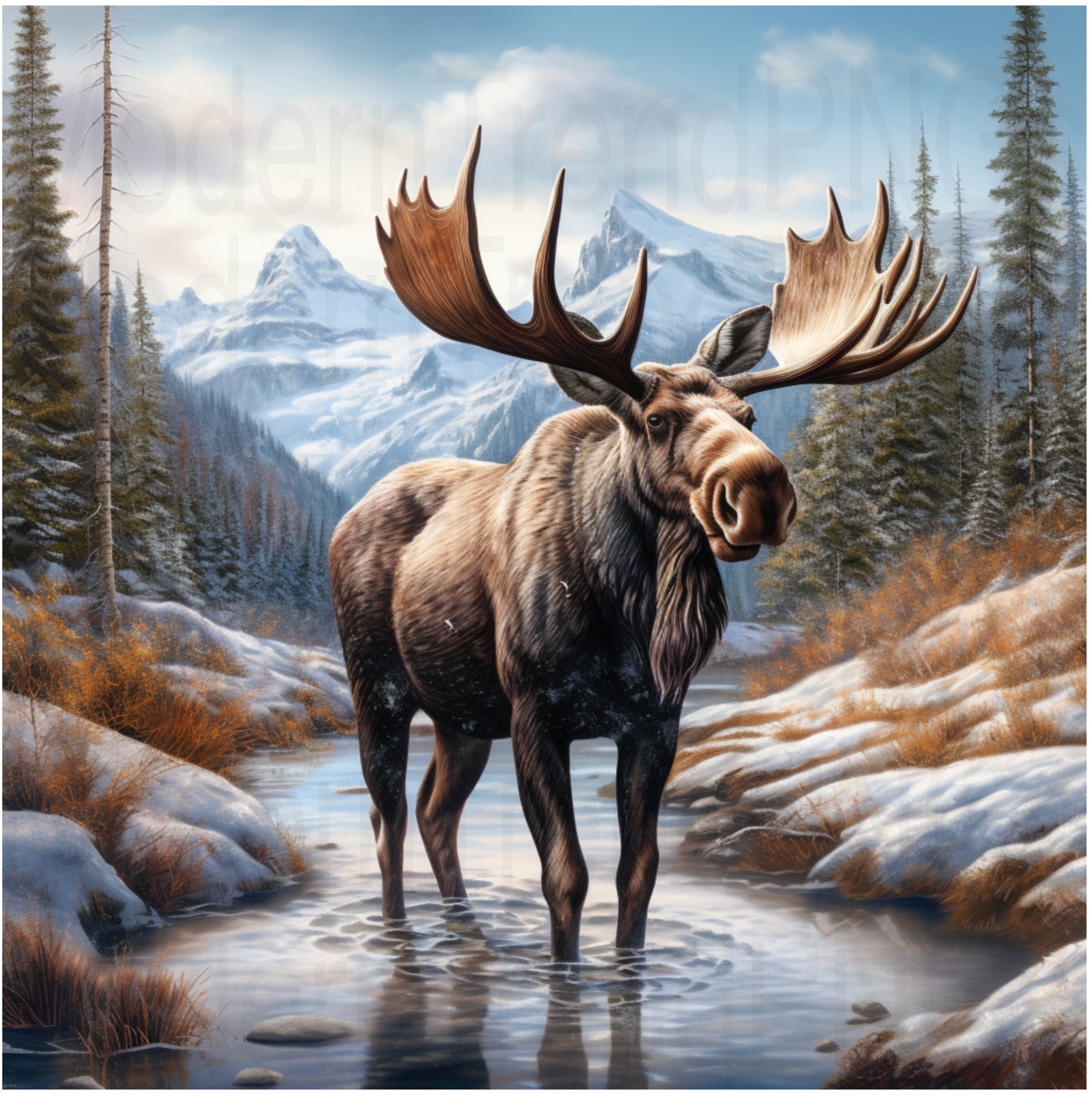 Moose Mountain Painting