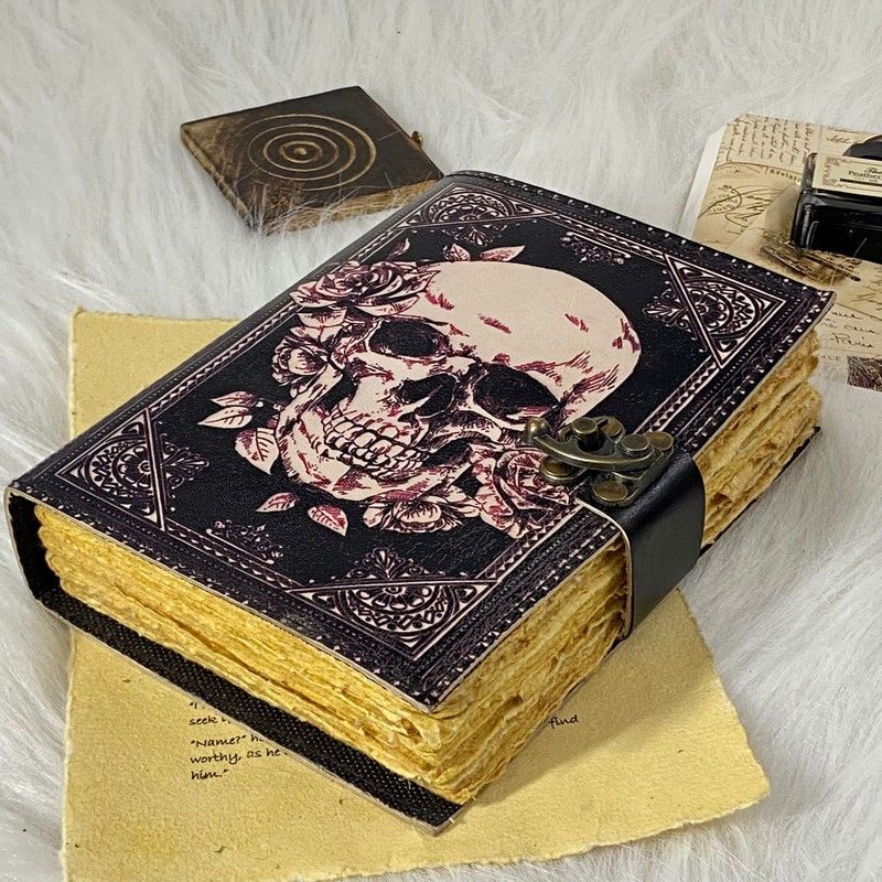 Handmade Skull Journal - Etsy UK