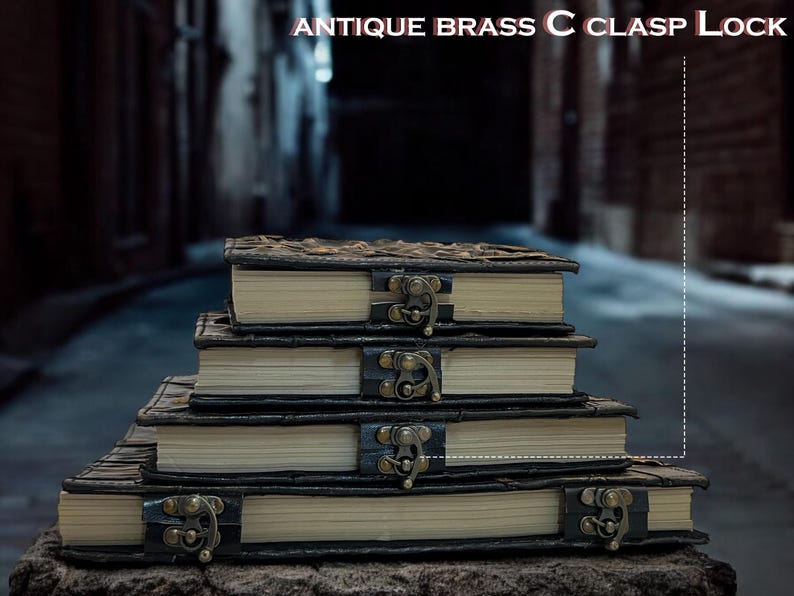 Necronomicon Evil Dead Book – Leather Grimoire Journal, Horror Prop ...