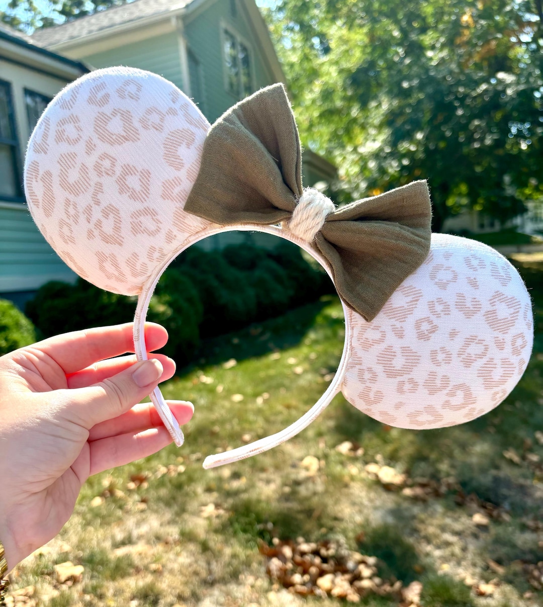 Cream Safari Ears, Minnie Ears, Mickey Ears, Mickey Mouse Ears ...