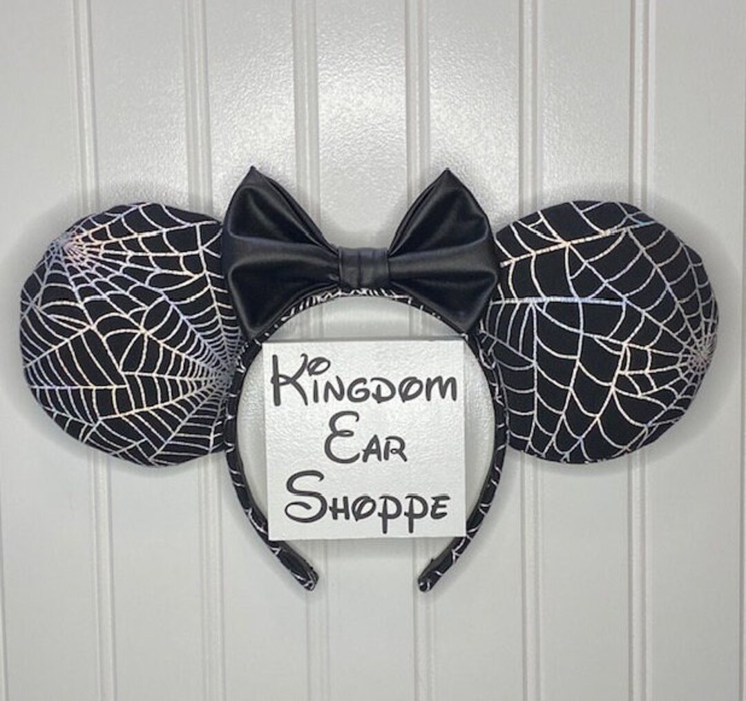 Spider Web Ears, Minnie Ears, Mickey Ears, Mickey Mouse Ears, Handmade ...