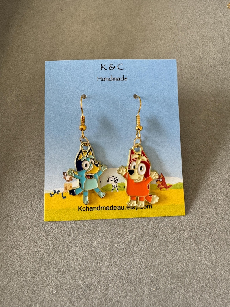 Bluey Earrings - Etsy