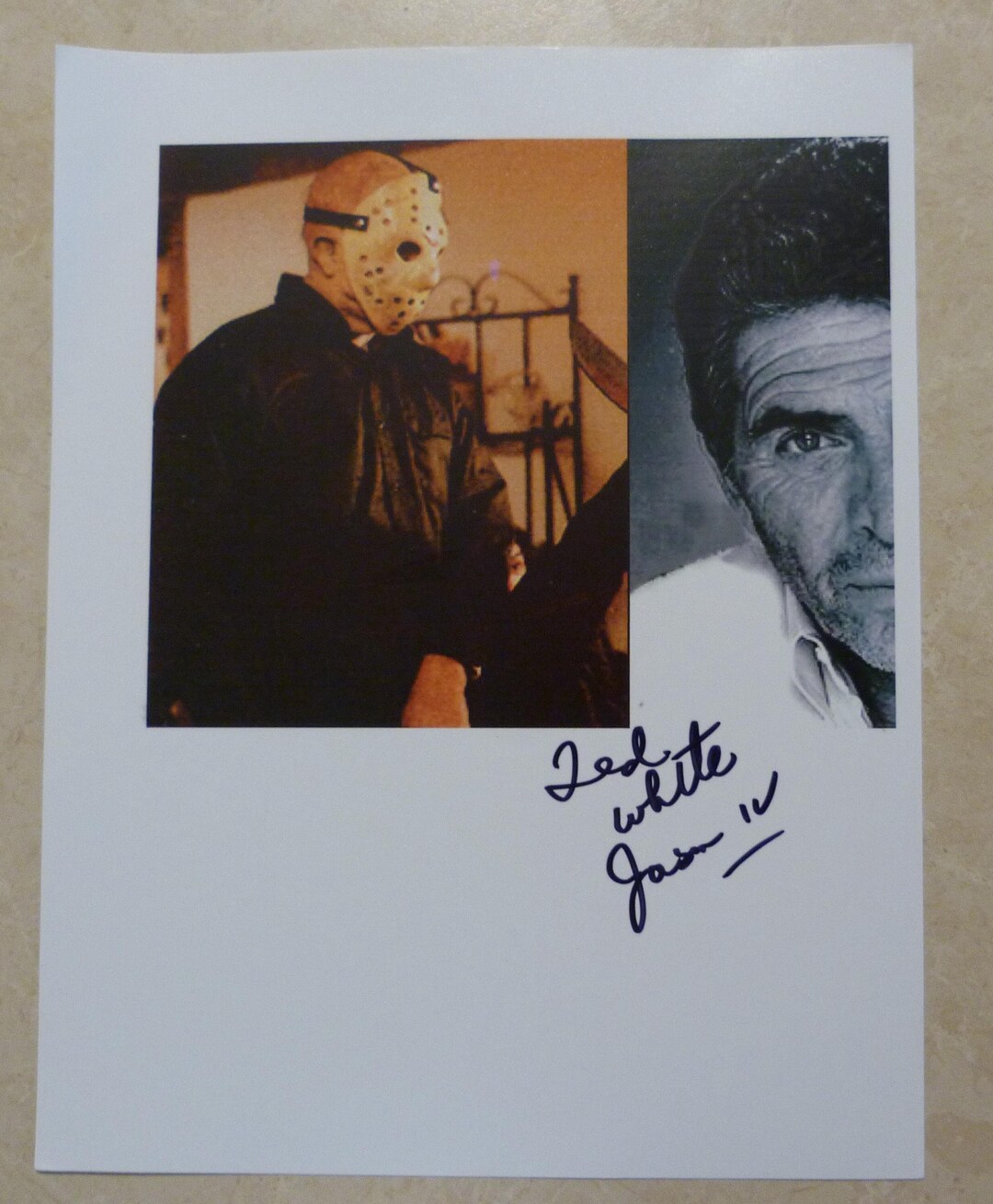 Ted White Jason IV Hand Signed 8" X 11" Photo With COA - Friday the ...