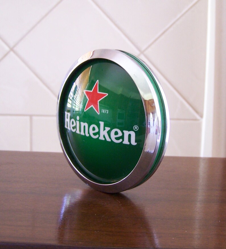 Vintage Heineken Signage Pump Bar Badge Plastic Non Illuminated ...