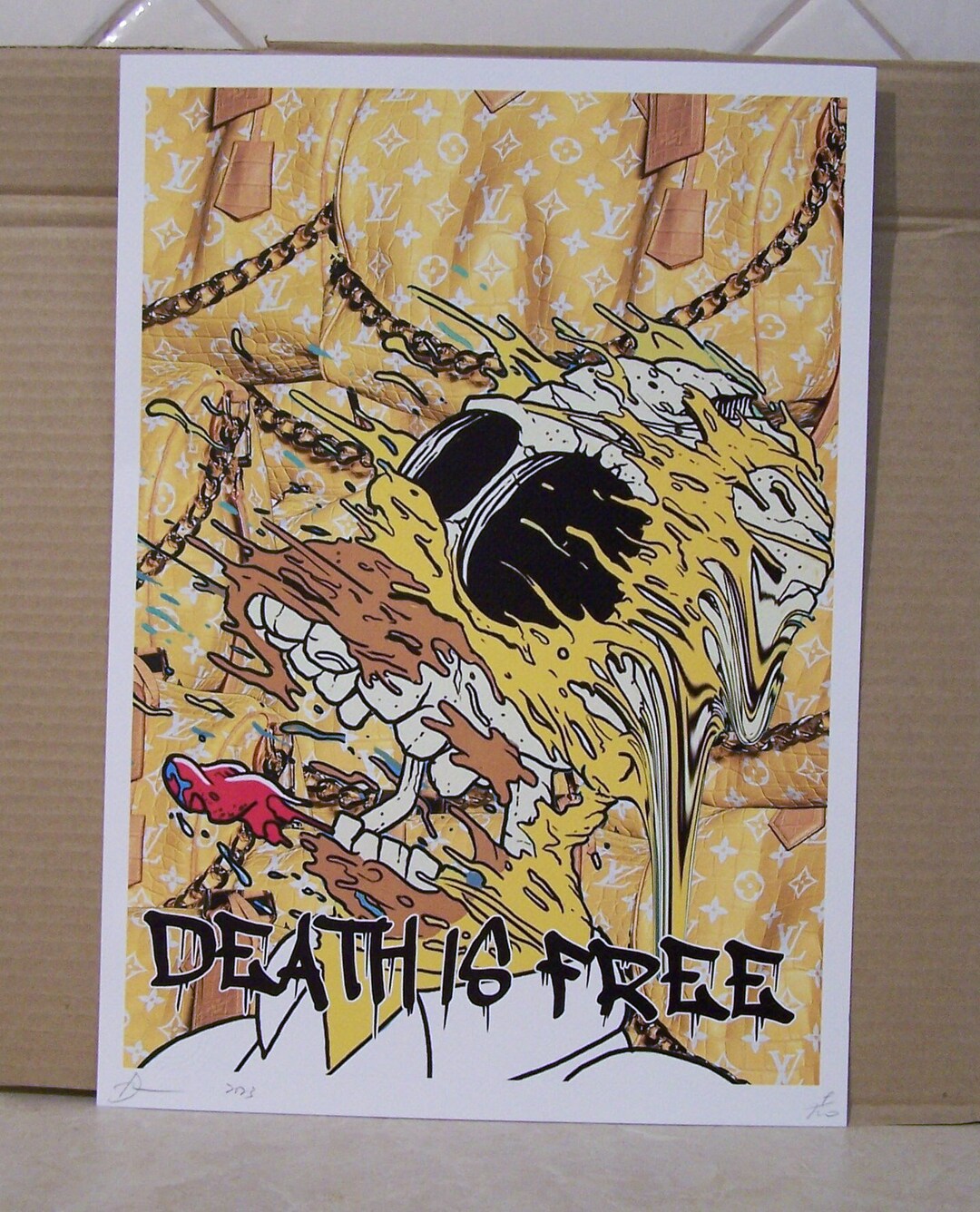 Death NYC 1979 Lithograph Homer Simpson "death is Free" Limited Edition ...