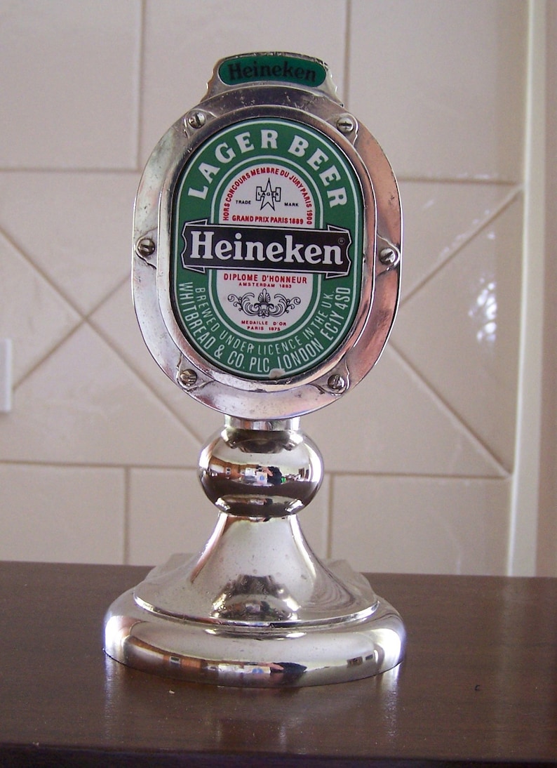 Vintage Heineken Beer Tap Signage Pump Bar Memorabilia - Etsy