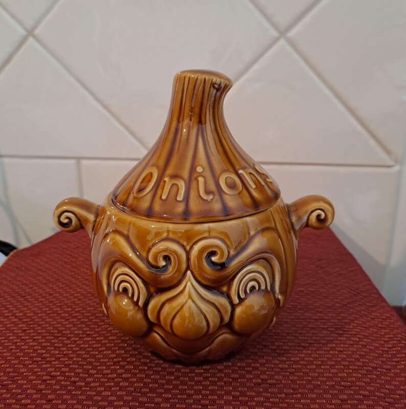 Vintage Sadler Onion Face Brown Ceramic Pot - England - Etsy Australia