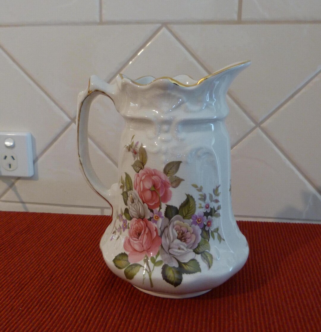 Vintage Old Foley James Kent Ltd Harmony Rose Ceramic Pitcher Jug - Etsy