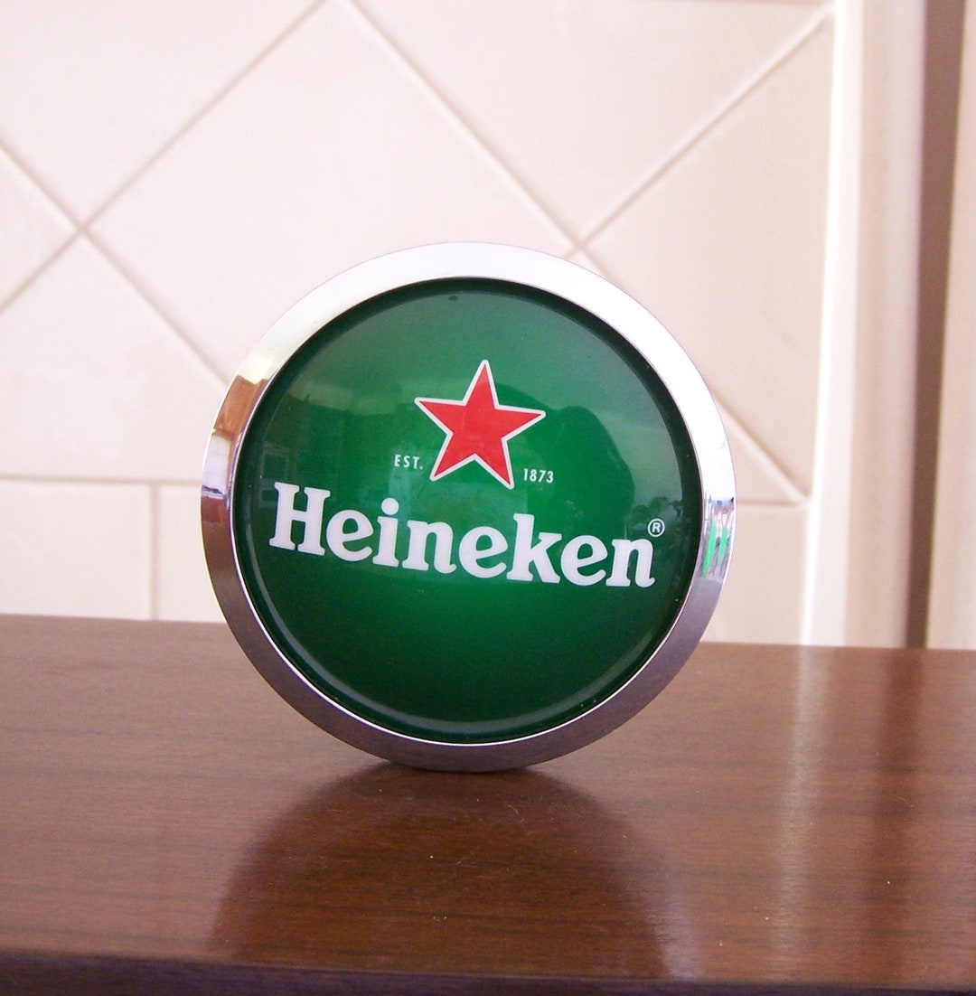 Vintage Heineken Signage Pump Bar Badge Plastic Non Illuminated ...