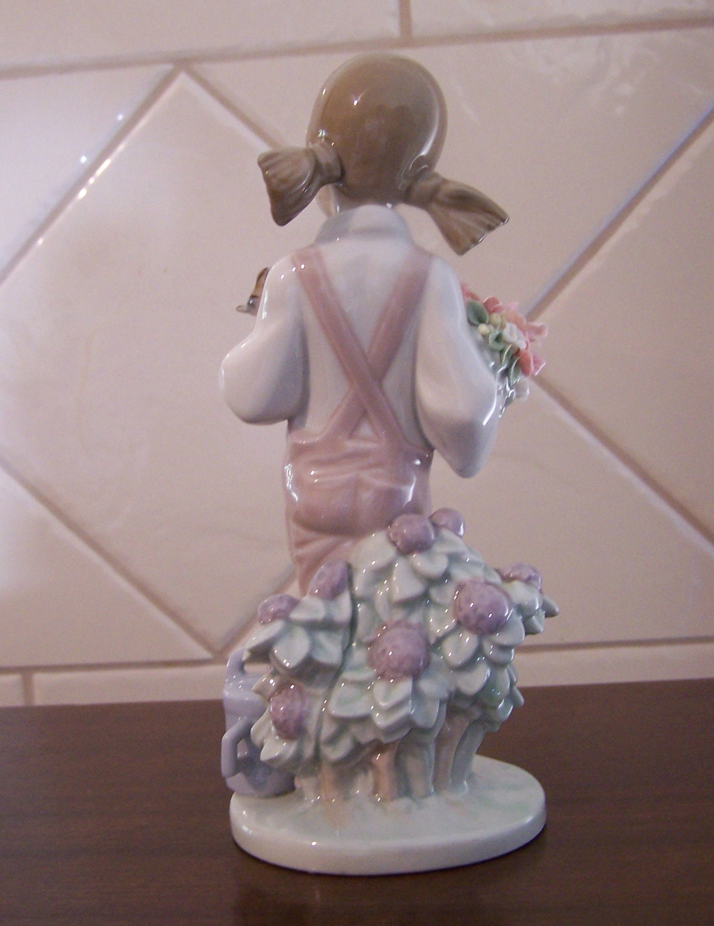 Lladro Figurine Girl With Bird & Flowers Spring 5217 damaged Flowers - Etsy