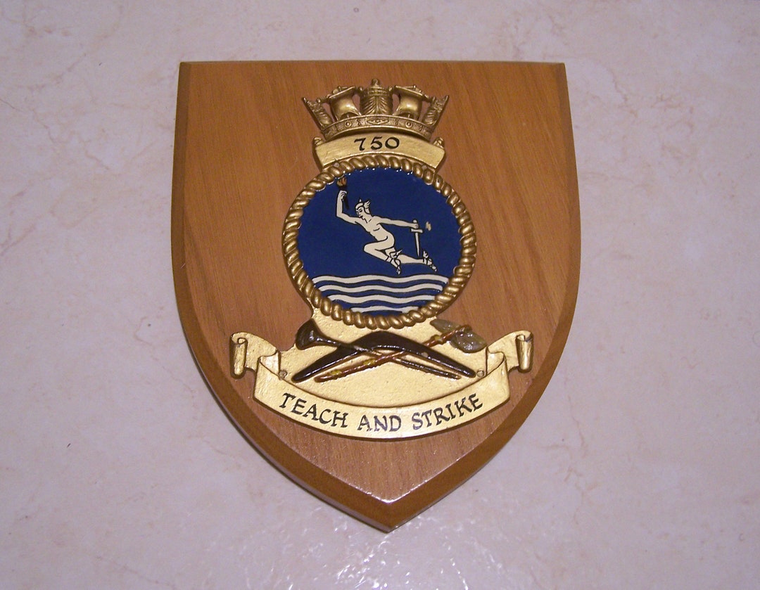 750 Squadron Unit Teach and Strike Crest Military Plaque - Etsy