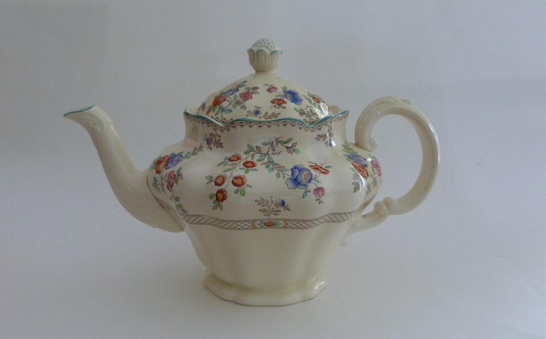 Vintage Copeland Spode Royal Jasmine Audley Teapot Made in England ...
