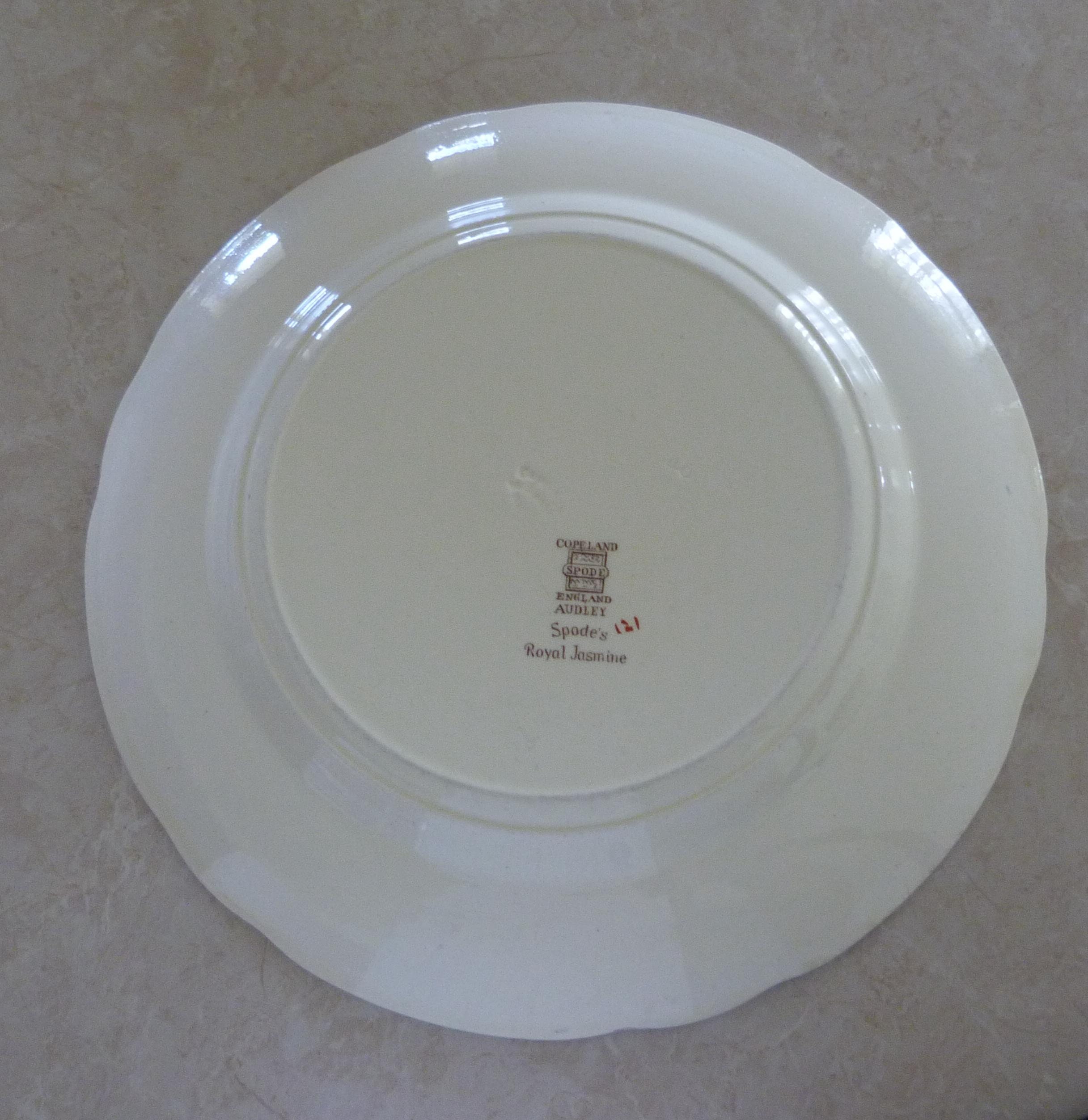 2 X Vintage Copeland Spode Royal Jasmine Audley Plates Made in England ...