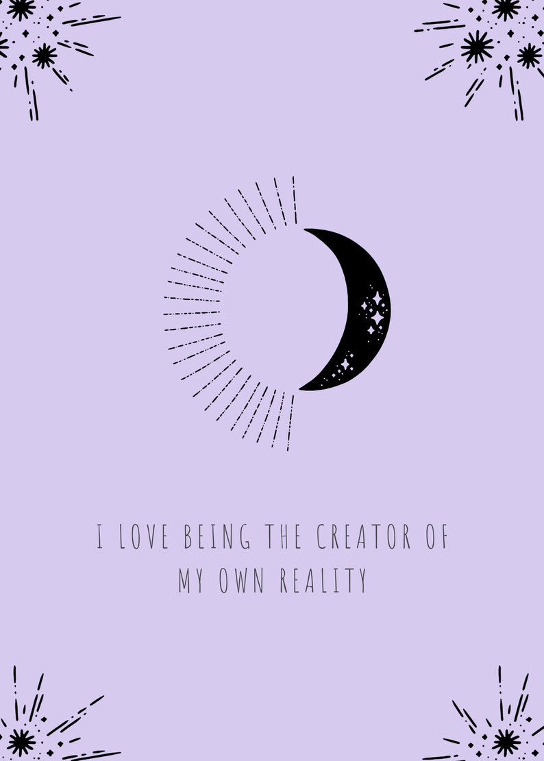 20 Affirmations for Abundance Cards - Etsy