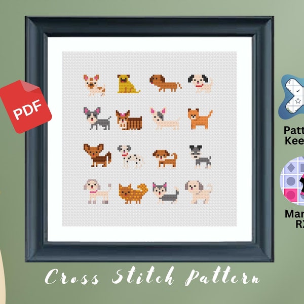Dog Cross Stitch - Etsy
