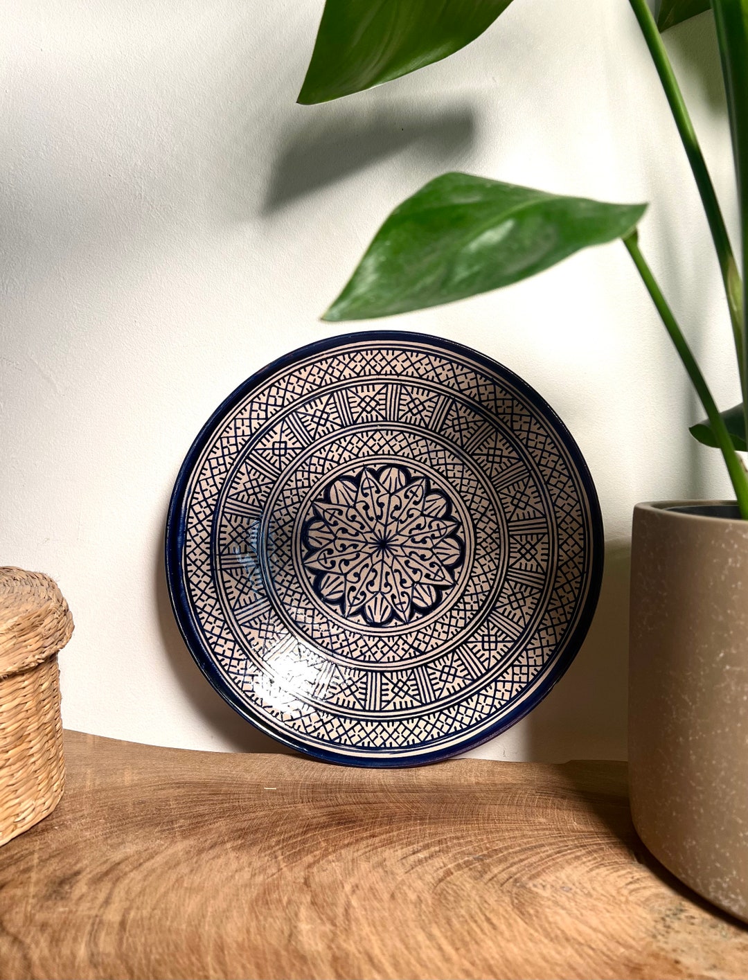 Moroccan Berber Craft Plate - Etsy