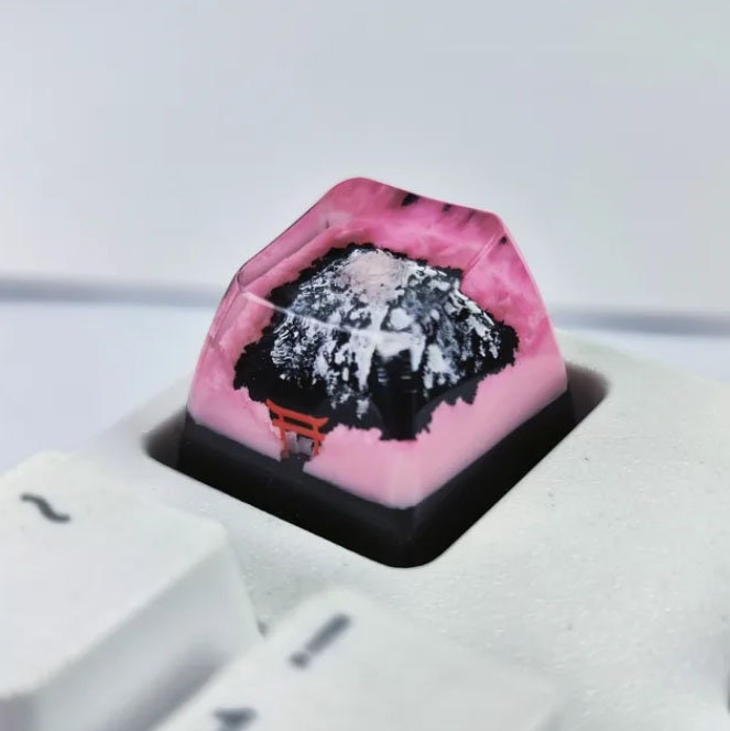 Cool Purple Keycaps Artisan, Clear Kawaii Valorant Keycaps, Resin Green ...