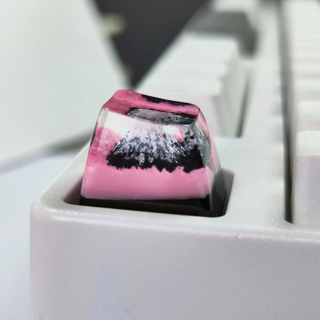Cool Purple Keycaps Artisan, Clear Kawaii Valorant Keycaps, Resin Green ...