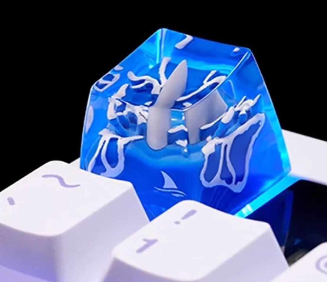 Resin Purple Green Keycaps Set, Cute Artisan Keycaps Set, Custom ESC ...