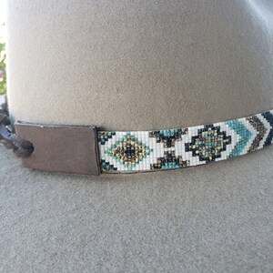 Picasso Beaded Western Hatband - Etsy