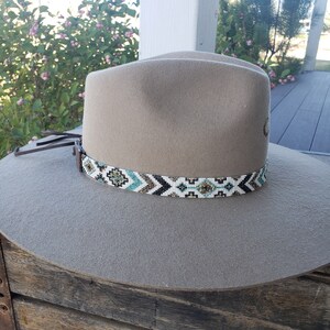 Picasso Beaded Western Hatband - Etsy