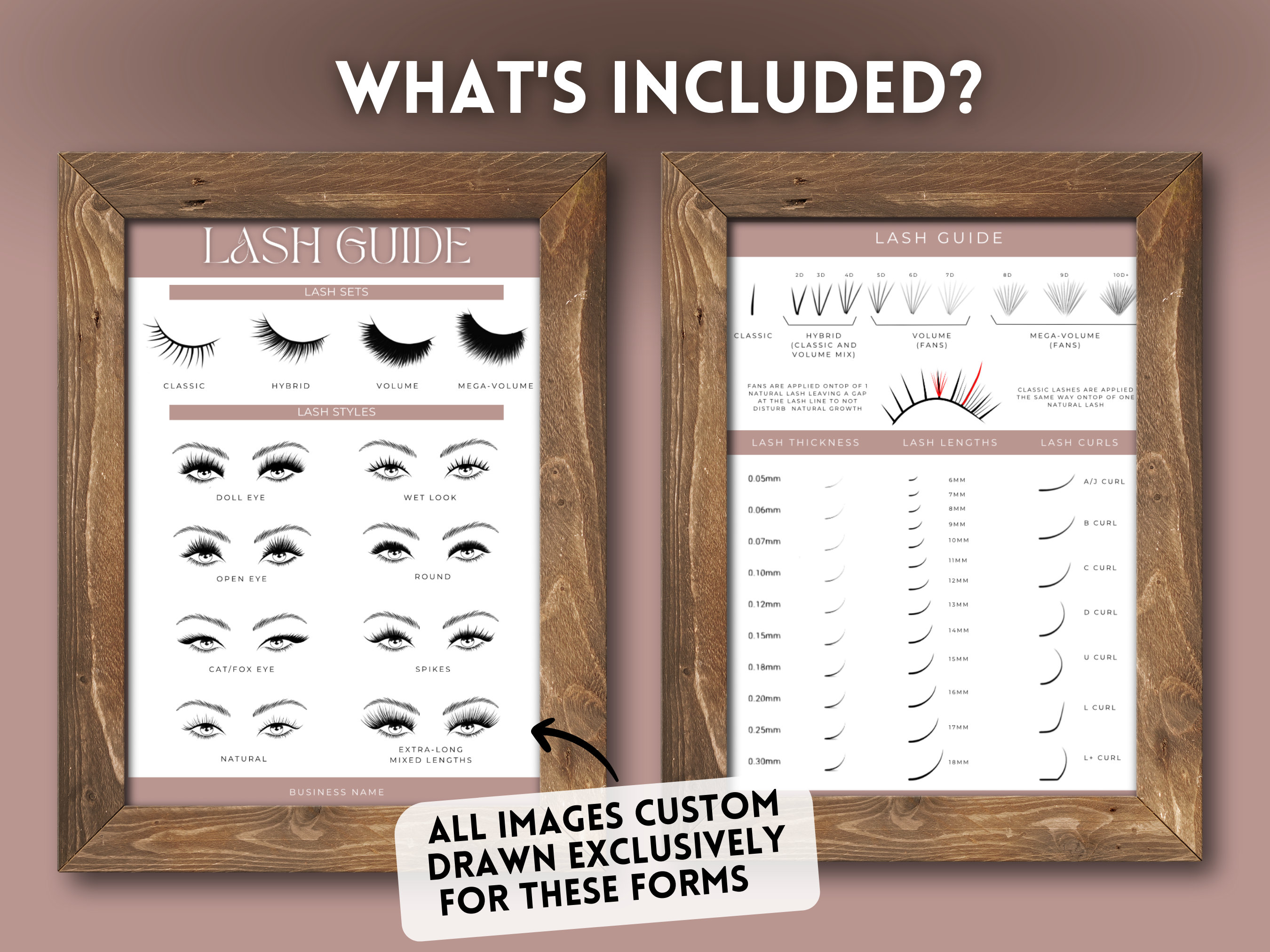 Lash Extension Form Bundle Lash Mapping Tools elevate Your Lash Game - Etsy