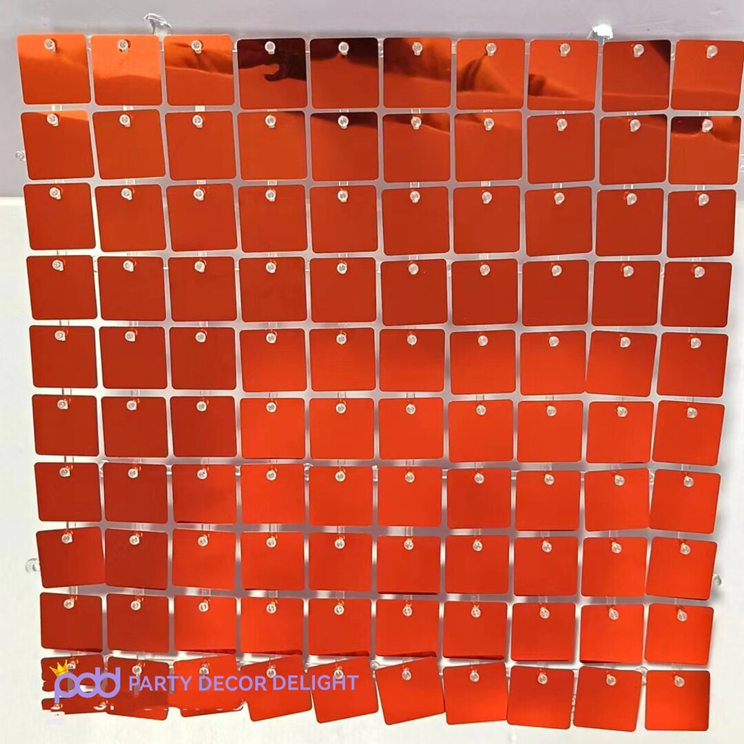 SALES Shimmer Wall Backdrop Sequins Self-locking Panels in Mirror ...