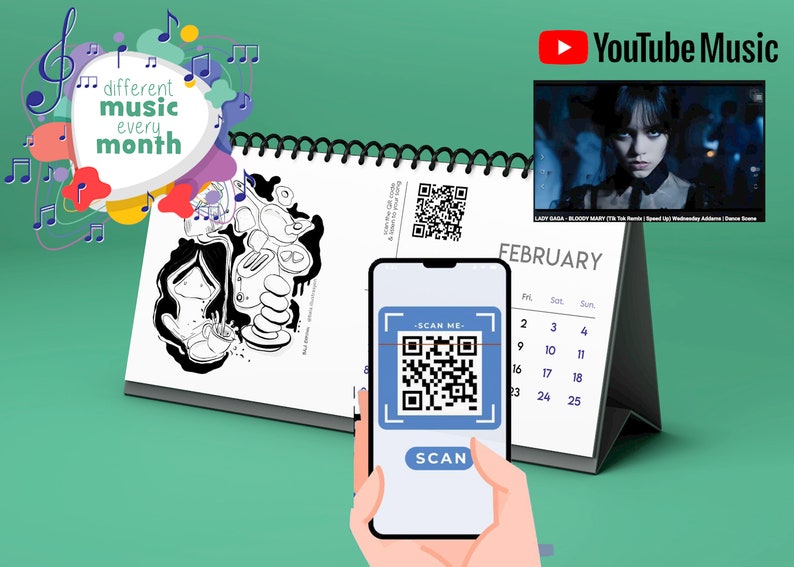 Custom 2024 Table Calendar Monthly Printable Digital PDF - Etsy