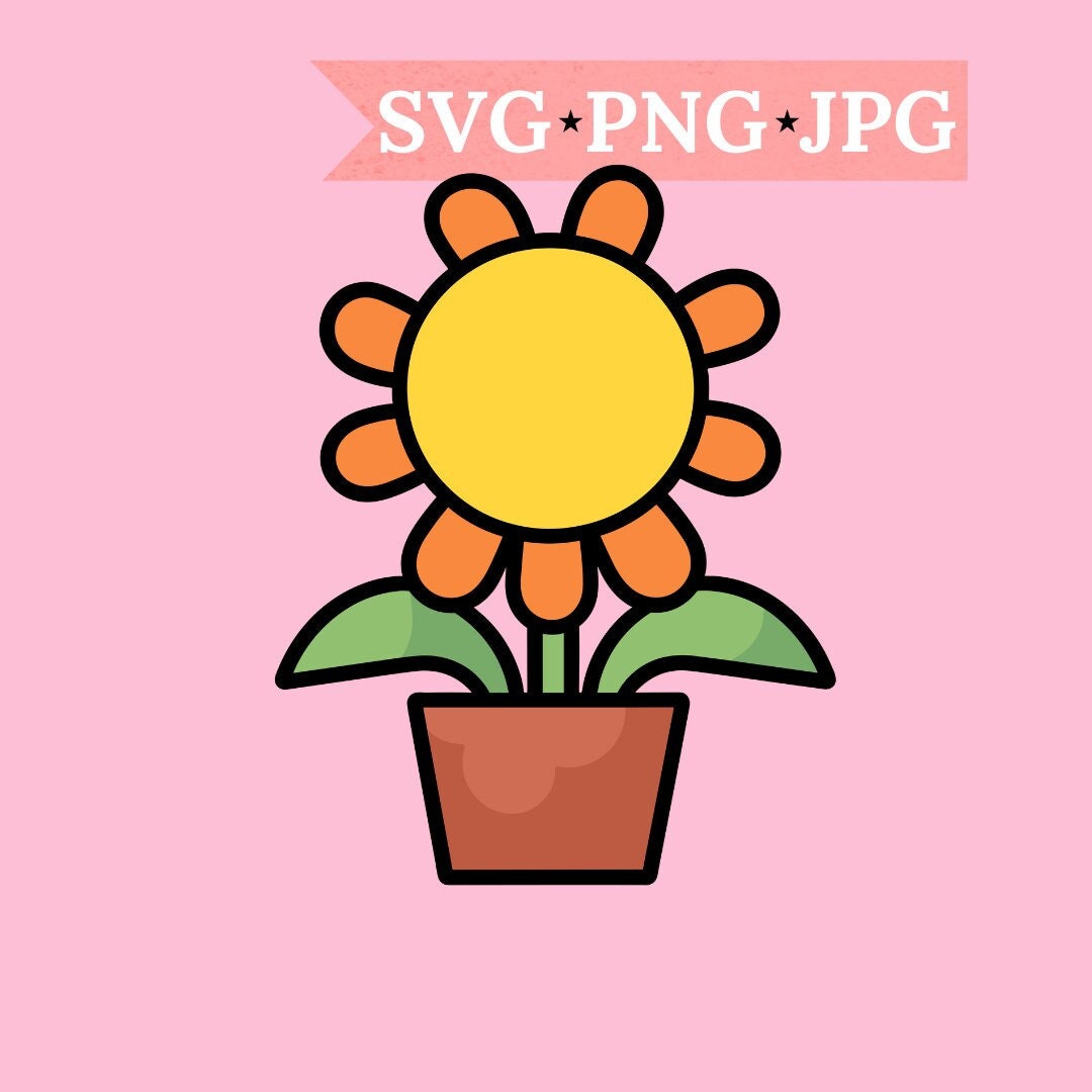 Sunflower Svg, Hand Drawn Svg,flower for Kids Svg,sunflower Lover Svg ...