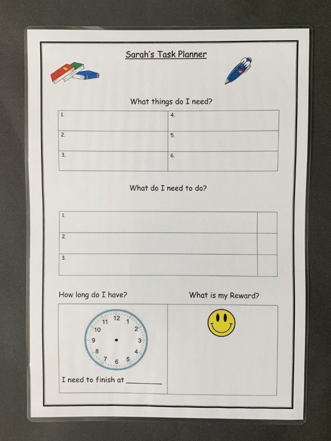 Task Planner Visual Aid Resource - Etsy UK