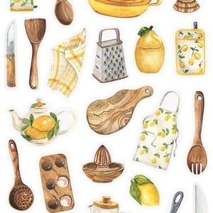 Baking Sticker Sheet, Recipe Book Stickers, Cooking Stickers ...
