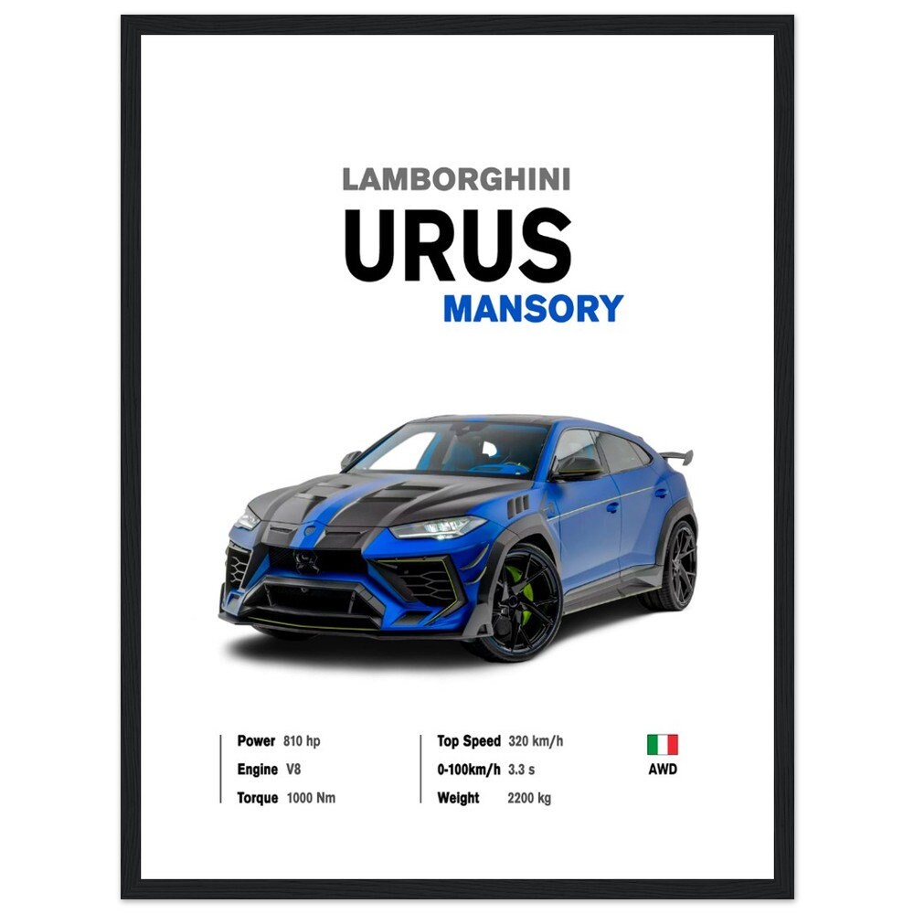 Lamborghini Urus Mansory Poster, Lamborghini, Mansory, Urus, SUV, Lambo ...