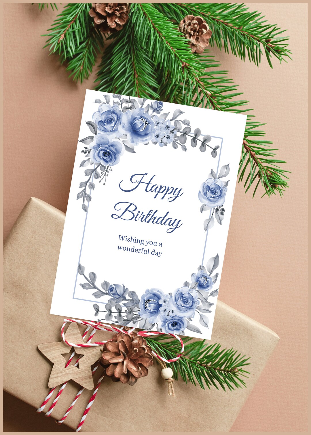 Happy Birthday Card Printable Template Happy Birthday Wishes - Etsy