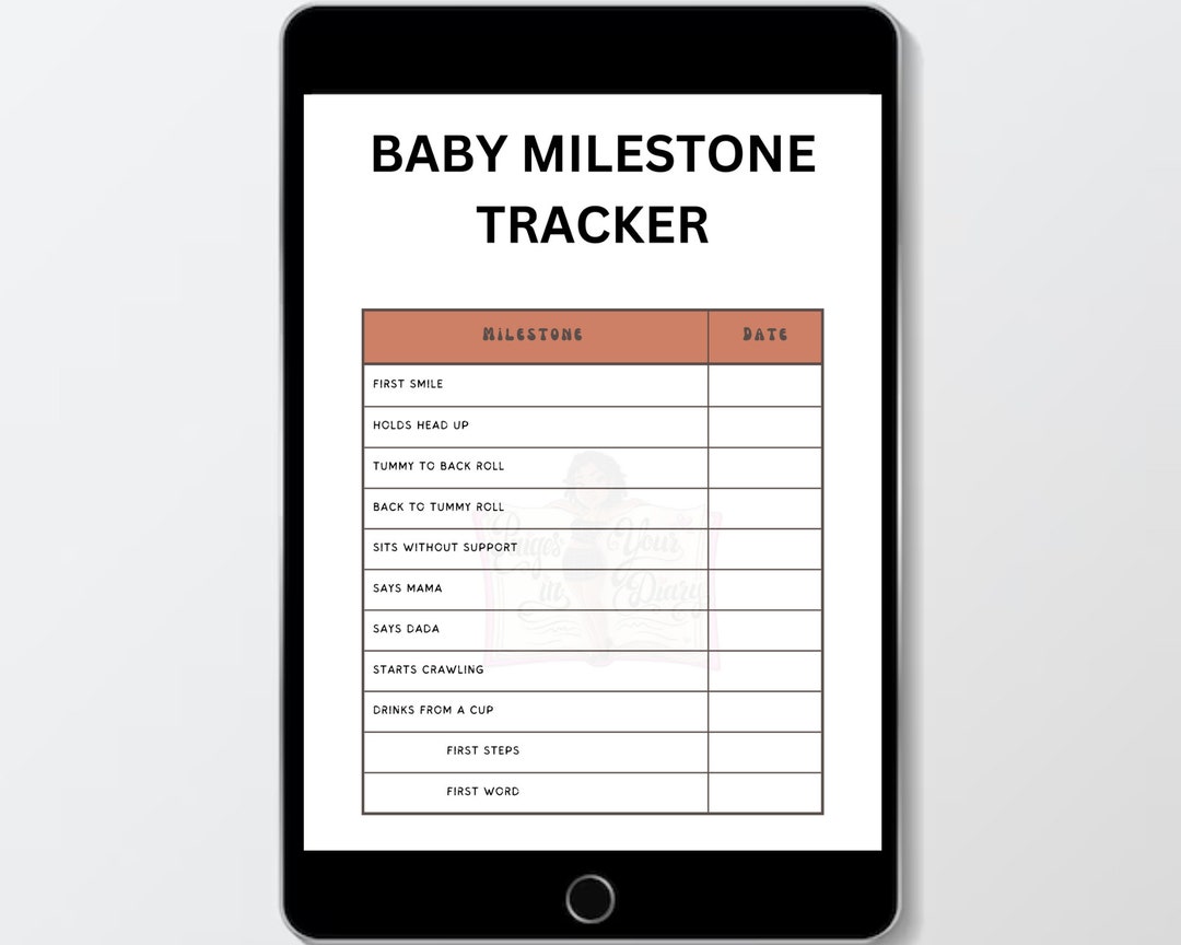 The Ultimate Baby Milestone Tracker | Track Growth | Printable PDF ...