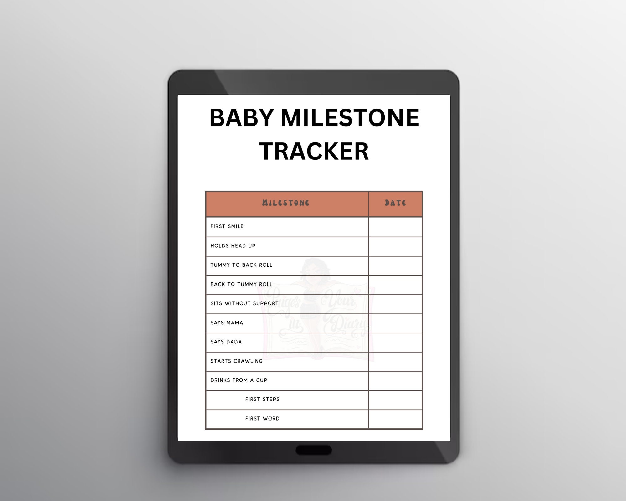 The Ultimate Baby Milestone Tracker Track Growth Printable - Etsy