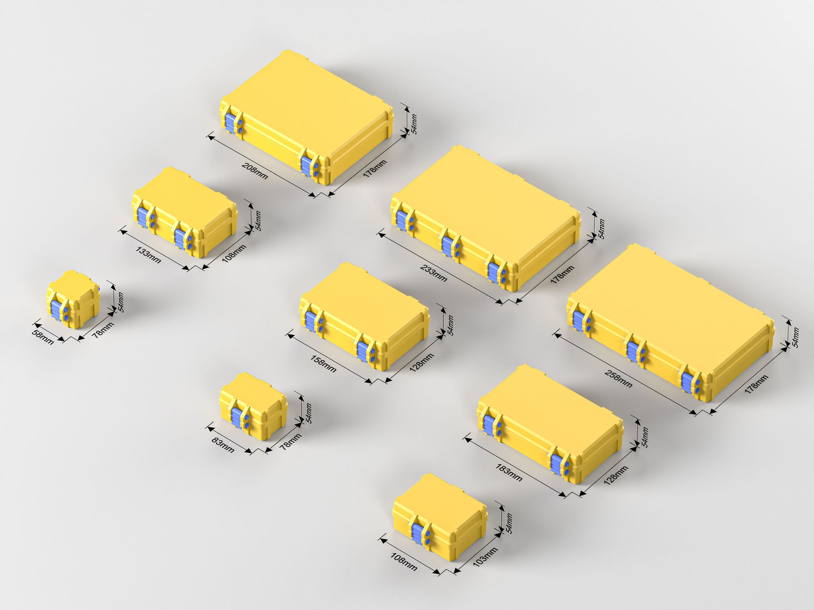 3D Printable Storage Box STL File: 9 Sizes (digital Download) - Etsy